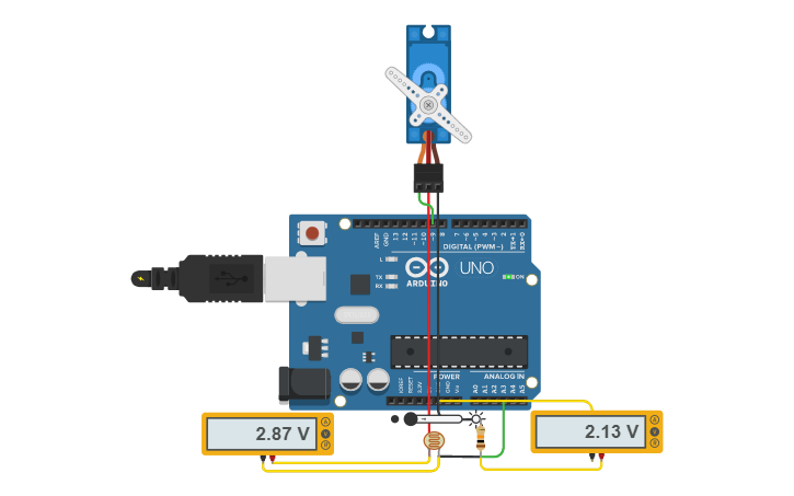Circuit design Percobaan 2.4 | Tinkercad Circuit design Percobaan 2.4 | Tinkercad