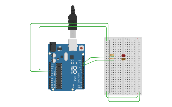 Circuit design Blinking Led - Tinkercad
