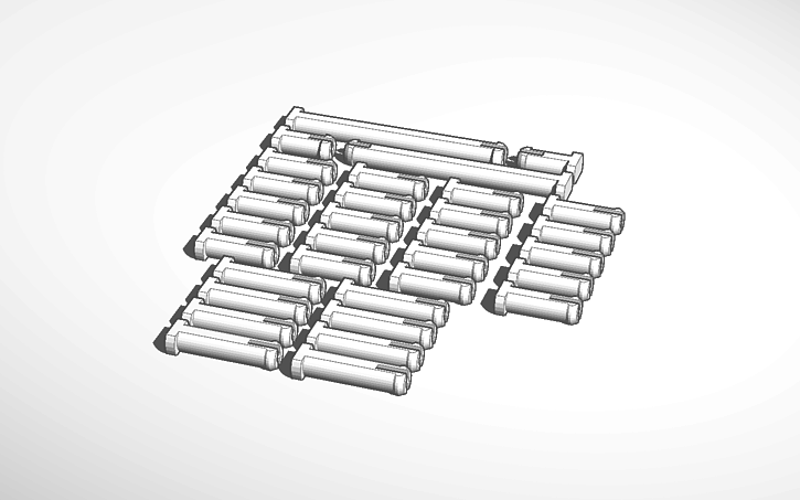 3D design Snap Pins - Tinkercad