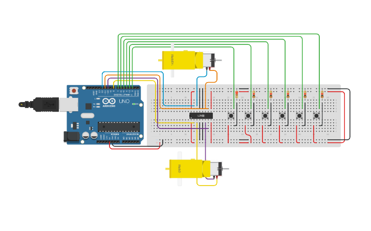Circuit design Joystick - Tinkercad