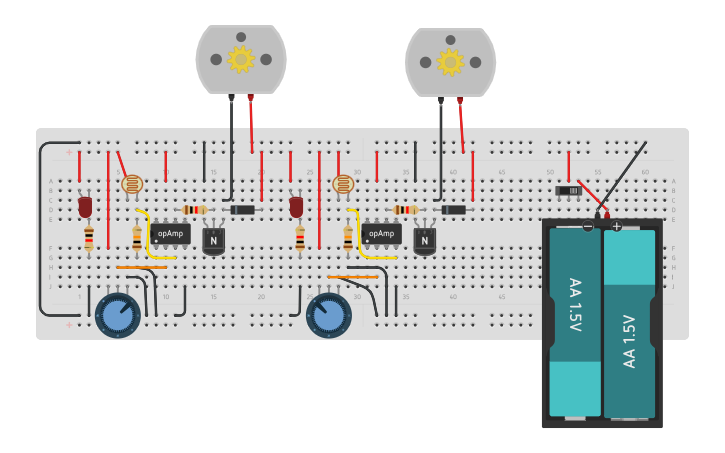 Circuit design examen unidad 3 - Tinkercad