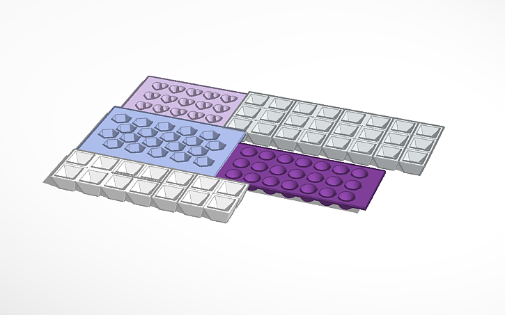 3D design ice trays - Tinkercad