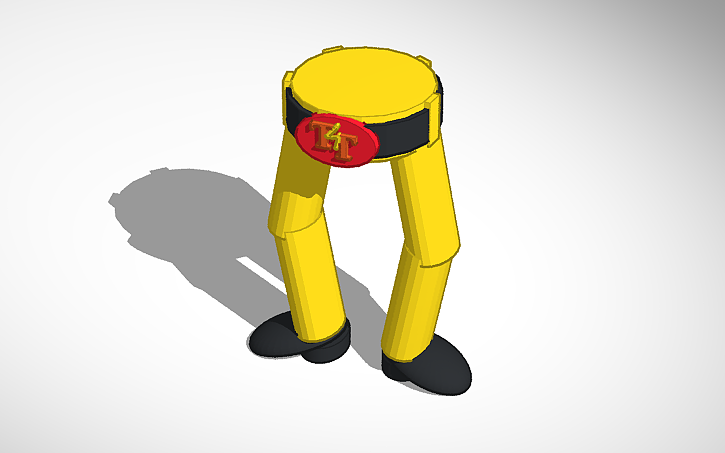 3D design Robo-pants - Tinkercad