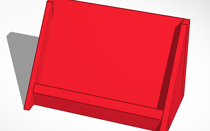 3D design card holder - Tinkercad