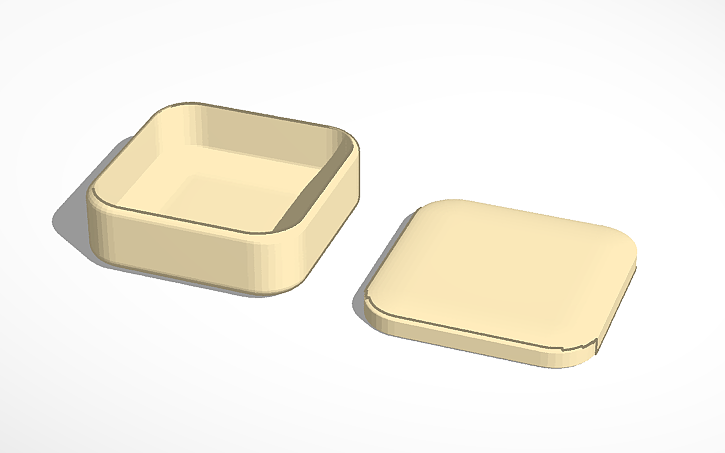 3D design Caja redondeada - Tinkercad