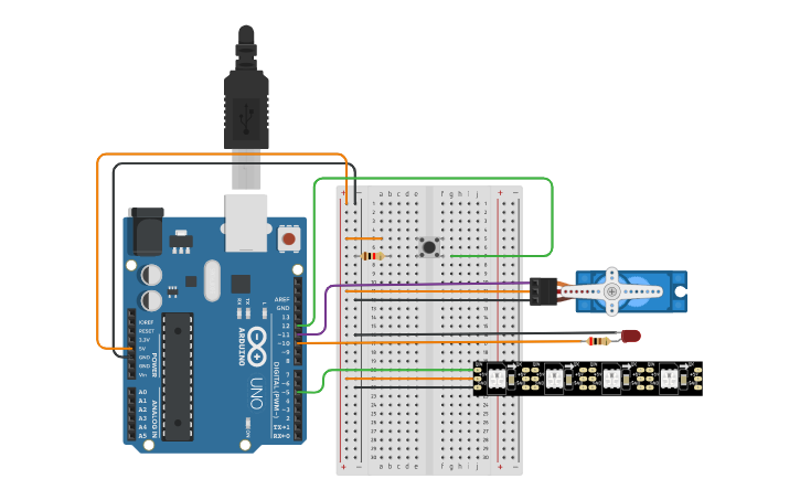 Circuit design Candy Machine | Tinkercad