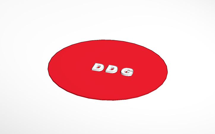 3D design ddg logo | Tinkercad