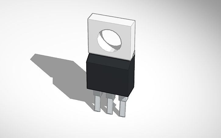 3D design Transistor - Tinkercad