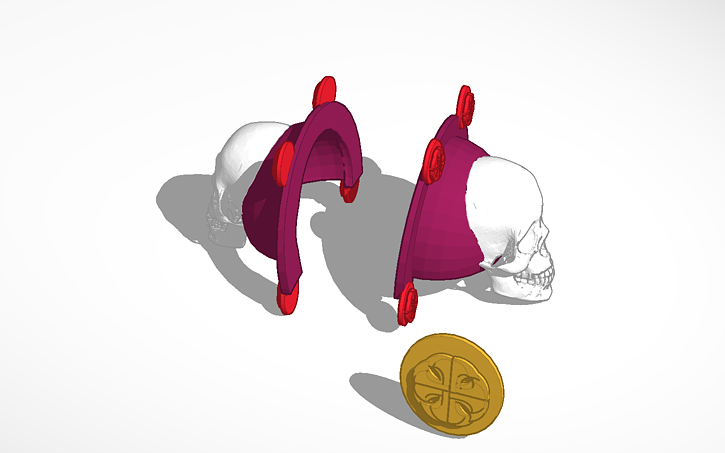 3D design Necromancer`s Shoulder pad | Tinkercad