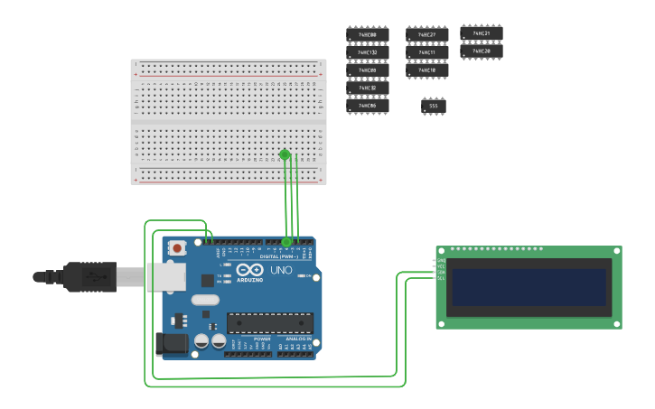Circuit Design Logic Ic Tester Tinkercad