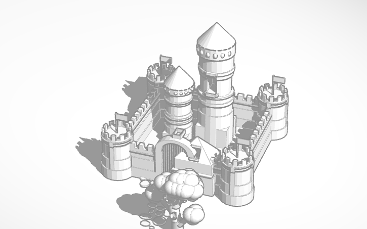 3D design Medieval Castle | Tinkercad