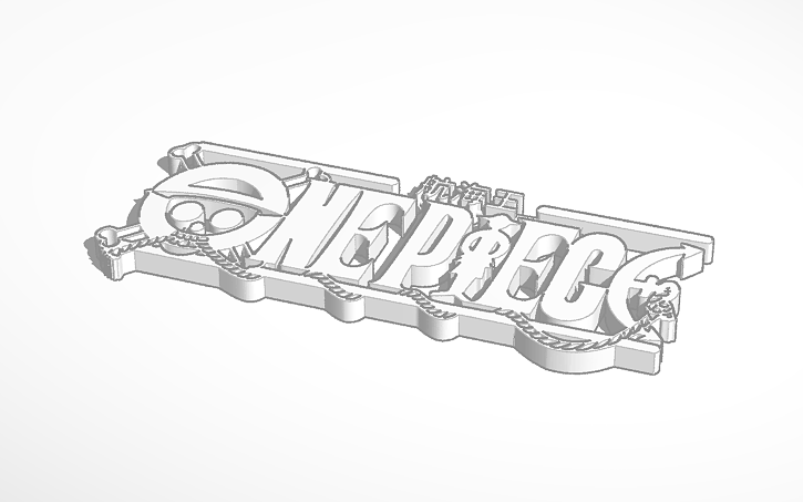 3D design One Piece - Tinkercad