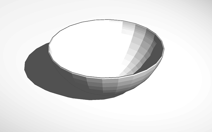 3D design Bowl - Tinkercad