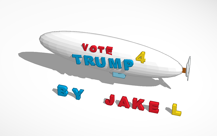 3D design Vote 4 Trump #landontrans - Tinkercad