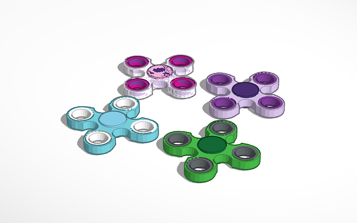 3d Design Fidget Spinner Tinkercad 