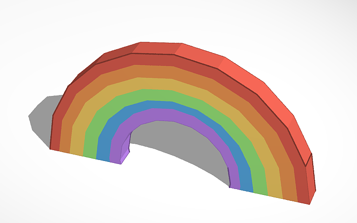 3D design Rainbow | Tinkercad