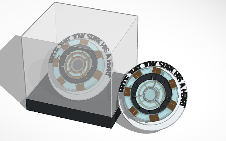 3D design Arc reactor - Tinkercad