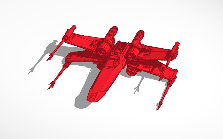 3D design X-wing - Tinkercad