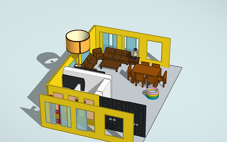 3D design Copy of Interior Design Challenge - Tinkercad