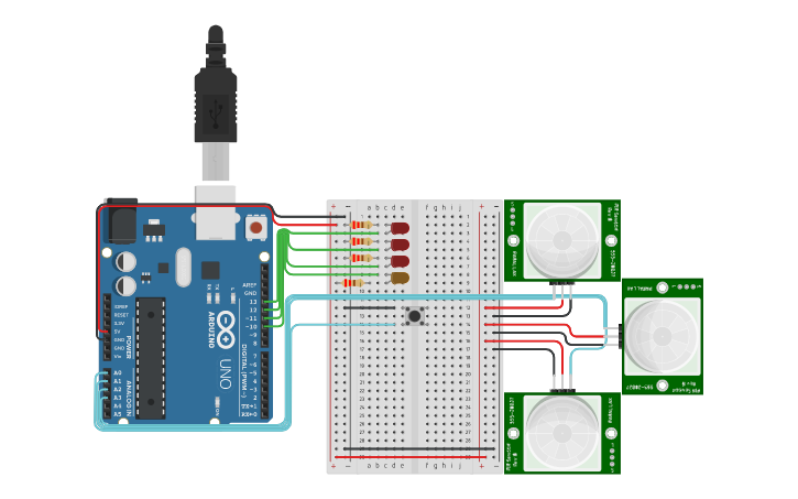 Circuit design Embedded Networks - Baby Safety System - A1 | Tinkercad Circuit design Embedded Networks - Baby Safety System - A1 | Tinkercad
