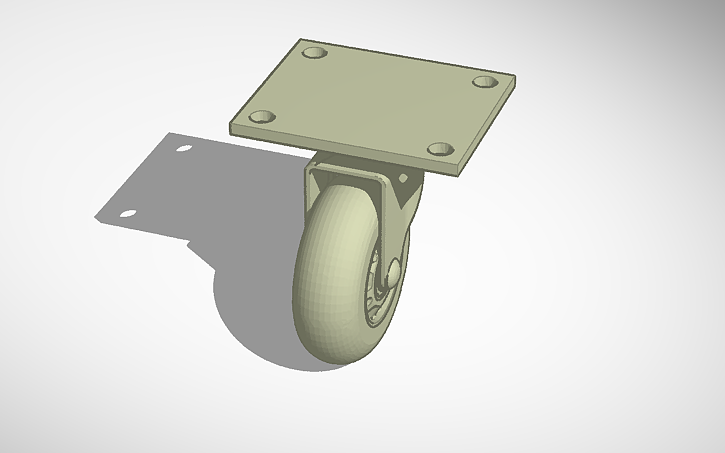 3D design Chair wheel mockup - Tinkercad