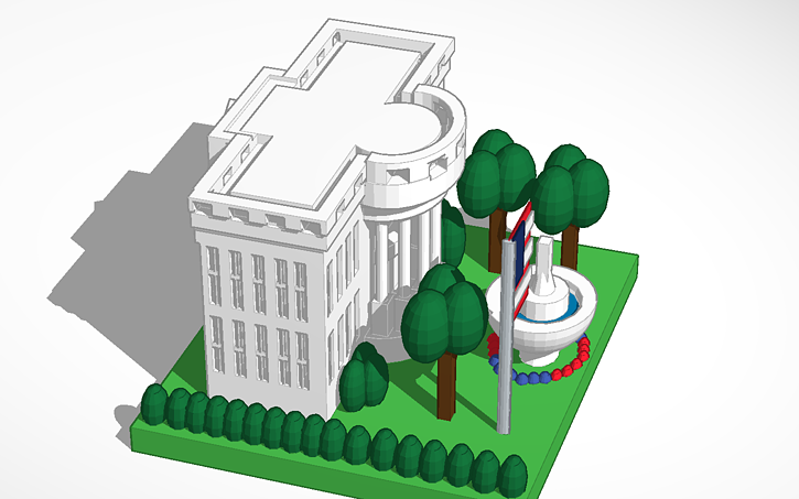 3D design President House - Tinkercad
