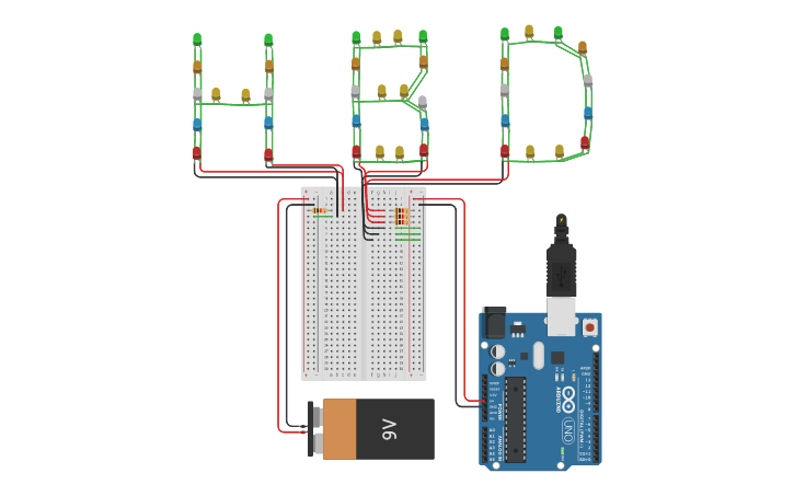 Circuit design Happy Birthday Tinkercad | Tinkercad