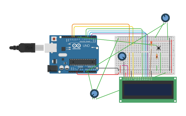 Circuit design ping pong game | Tinkercad