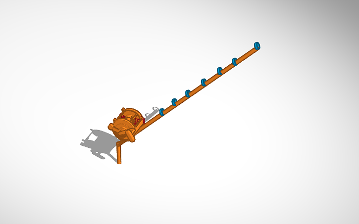 3D design fishing pole - Tinkercad