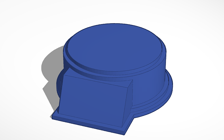 3D design Trophy Base w/tilt - Tinkercad