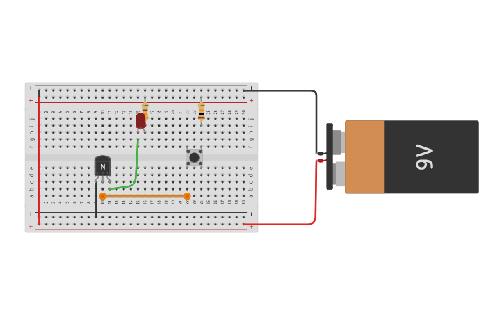 Circuit design Transistor - Tinkercad