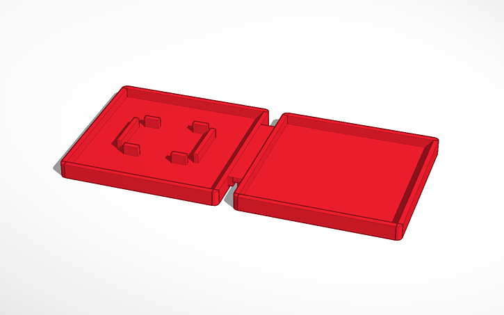 3D design Micro-SD Card Case (without hinge) - Tinkercad