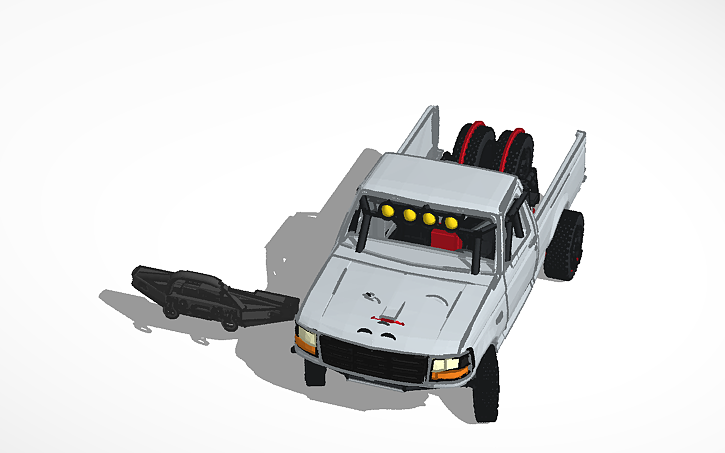 3D design Square body prerunner cummins - Tinkercad