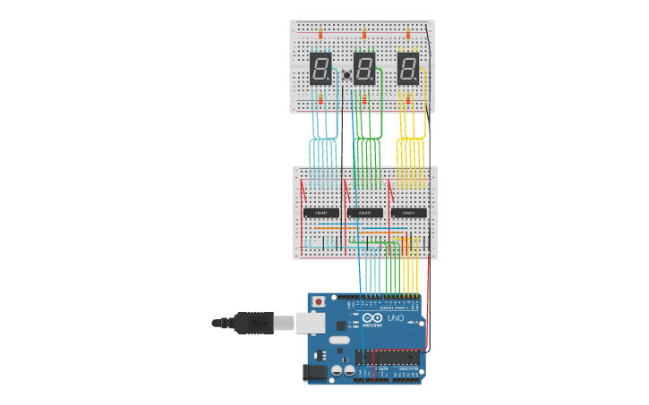 Circuit Design Cd4511 0 999 Timer With Reset Tinkercad