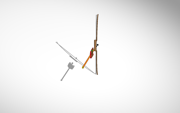 3D design bow and arrow - Tinkercad