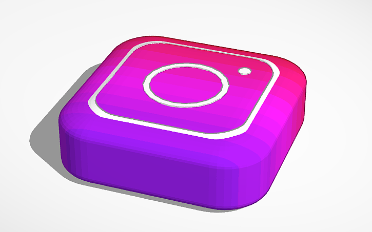3D design Instagram logo - Tinkercad