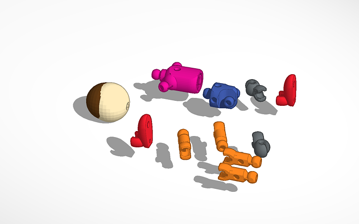 3D design Action figure - Tinkercad