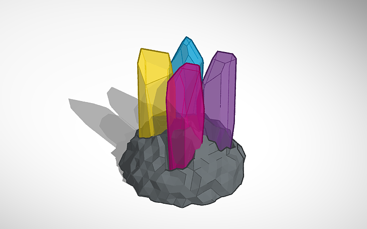 3D design Solved Crystal Puzzle - Tinkercad