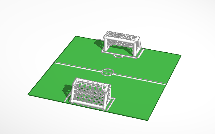 3D design soccer field | Tinkercad