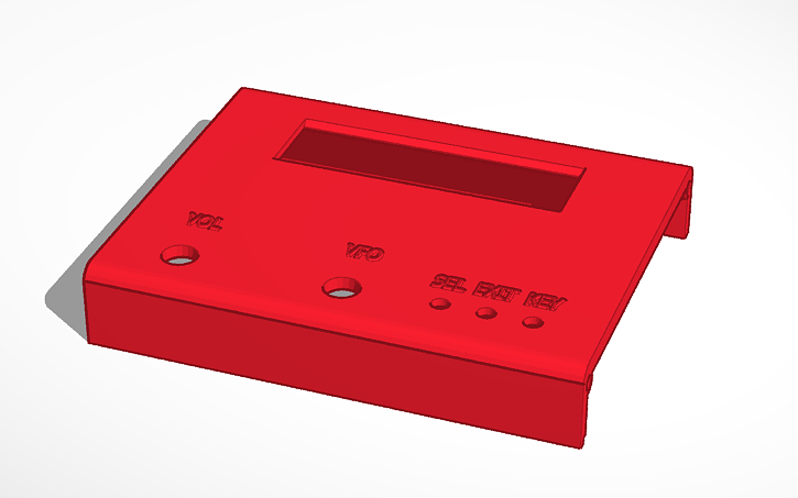 3D design QCX_Cover_Microswitch | Tinkercad