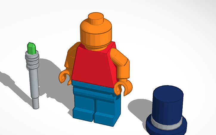 3D design Sadistic Lego Figure - Tinkercad