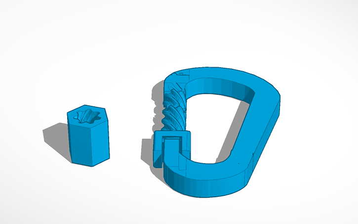 3D design Carabiner - Tinkercad