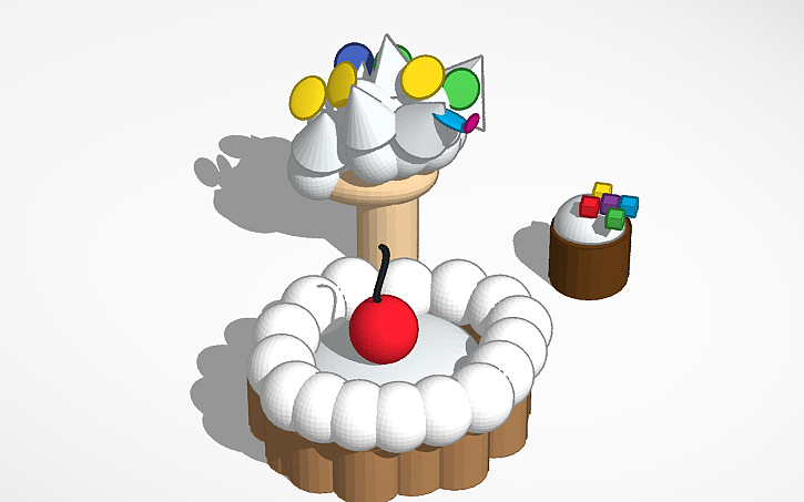 3D design unreal desserts - Tinkercad