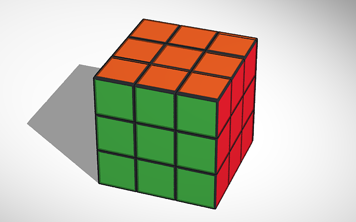3D design Rubik's Cube - Tinkercad