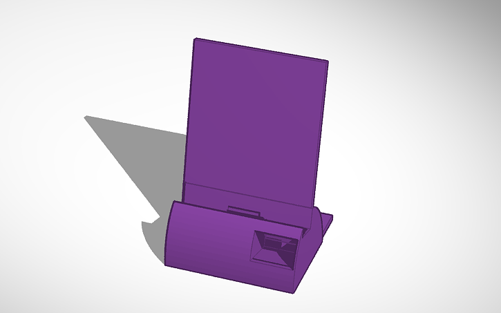 3D design phone stand | Tinkercad