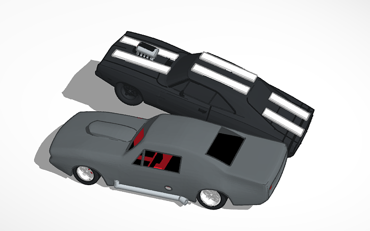 3D design Muscle cars - Tinkercad