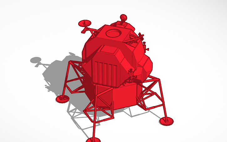 3D design lunar module - Tinkercad