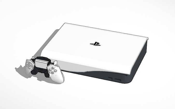 3D design Playstation 5 Slim (Concept) - Tinkercad