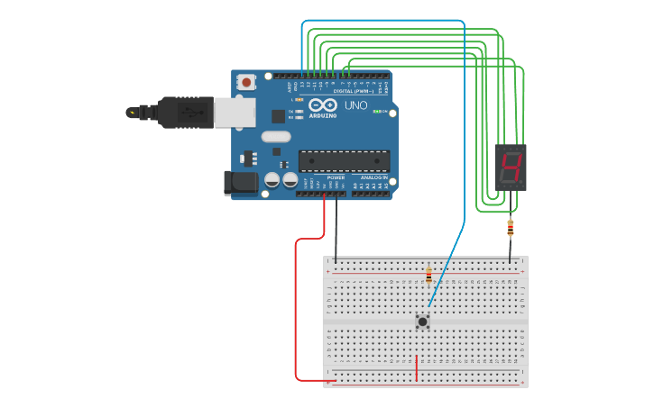 Circuit design Random number - Tinkercad