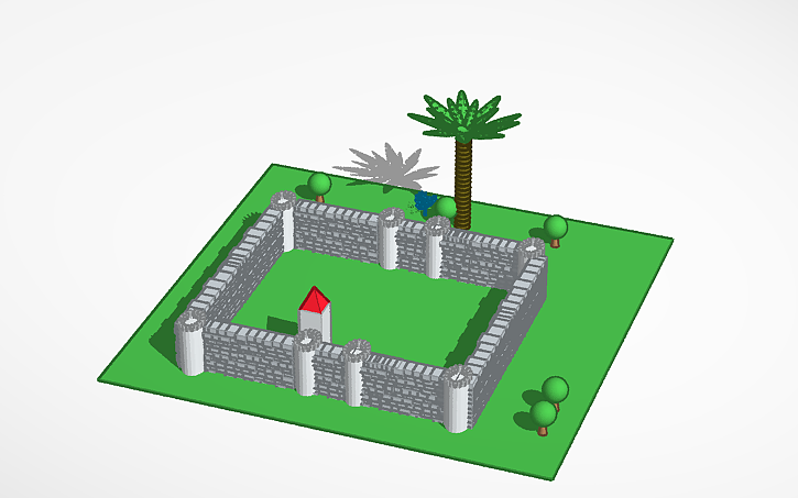 3D design Castle - Tinkercad